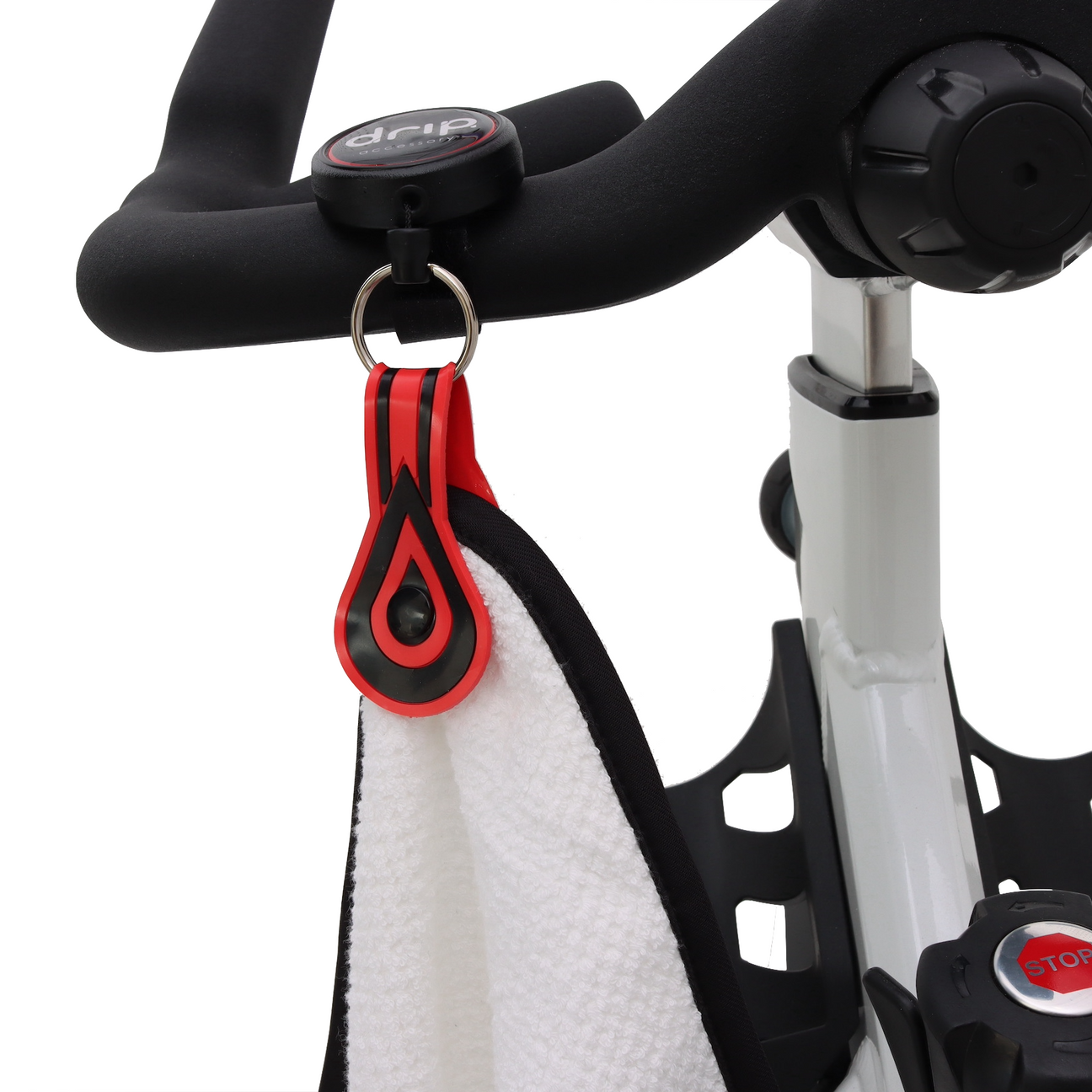Spin Bike Driptowel | Quickly wipe sweat - continue riding! – Drip ...
